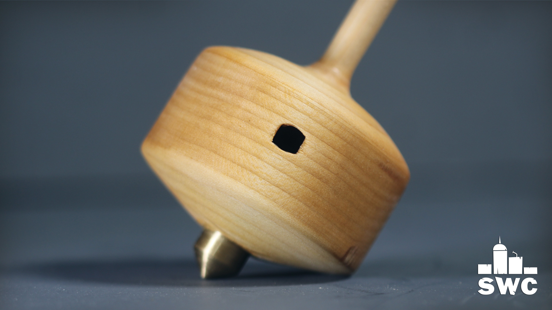 scrap wood city: How to make a whistling spinning top