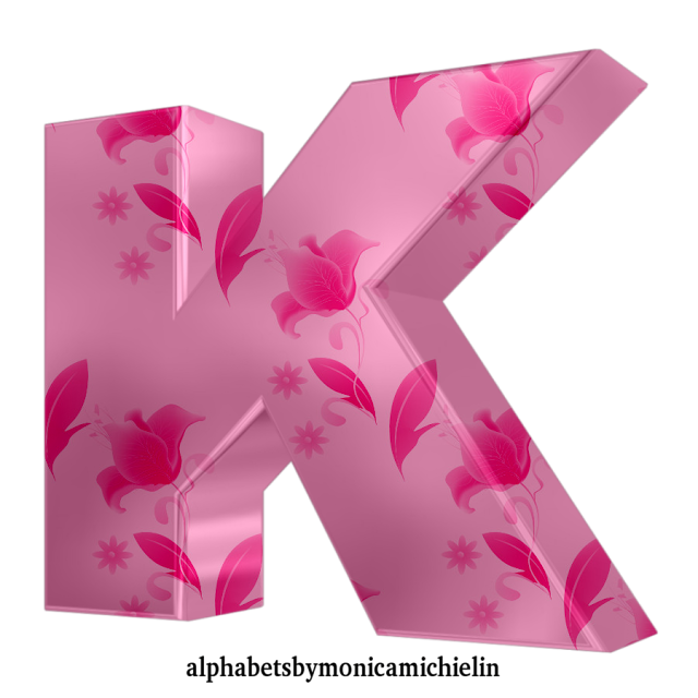 M. Michielin Alphabets: PINK FLOWERS PASTEL ALPHABET SEAMLESS, NUMBERS ...