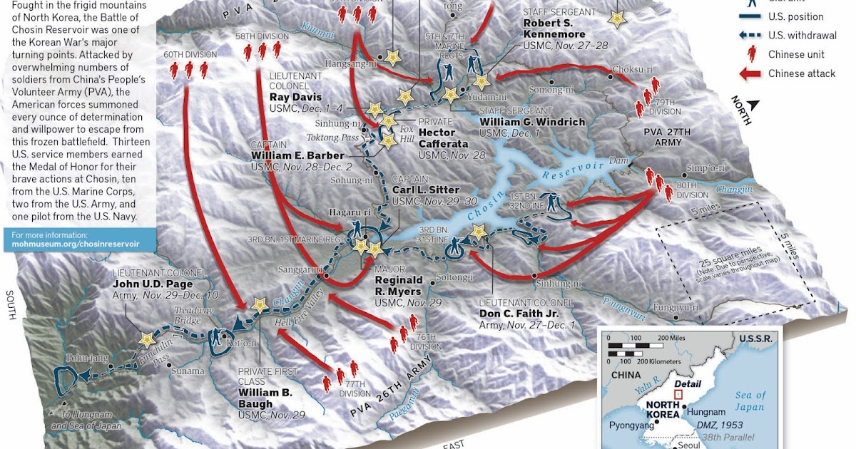 Map of the Week: Chosin Reservoir Medal of Honor Map