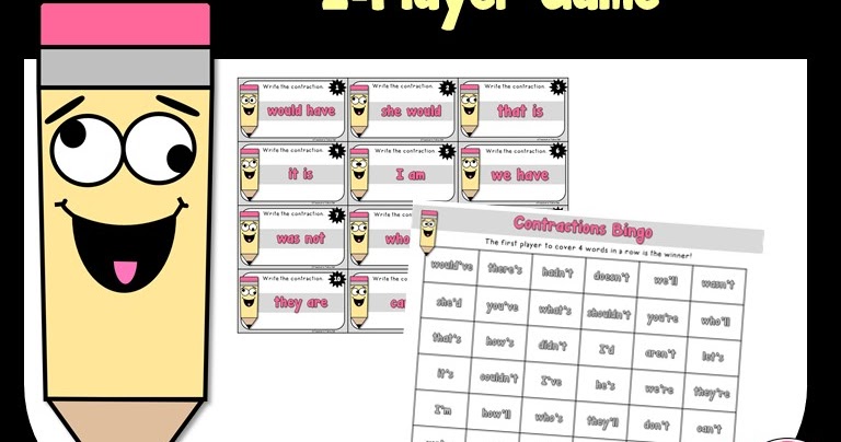 Contractions Bingo Game Freebie! | Teacher's Take-Out