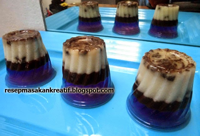 Resep Puding Oreo Lapis Jelly Pudding