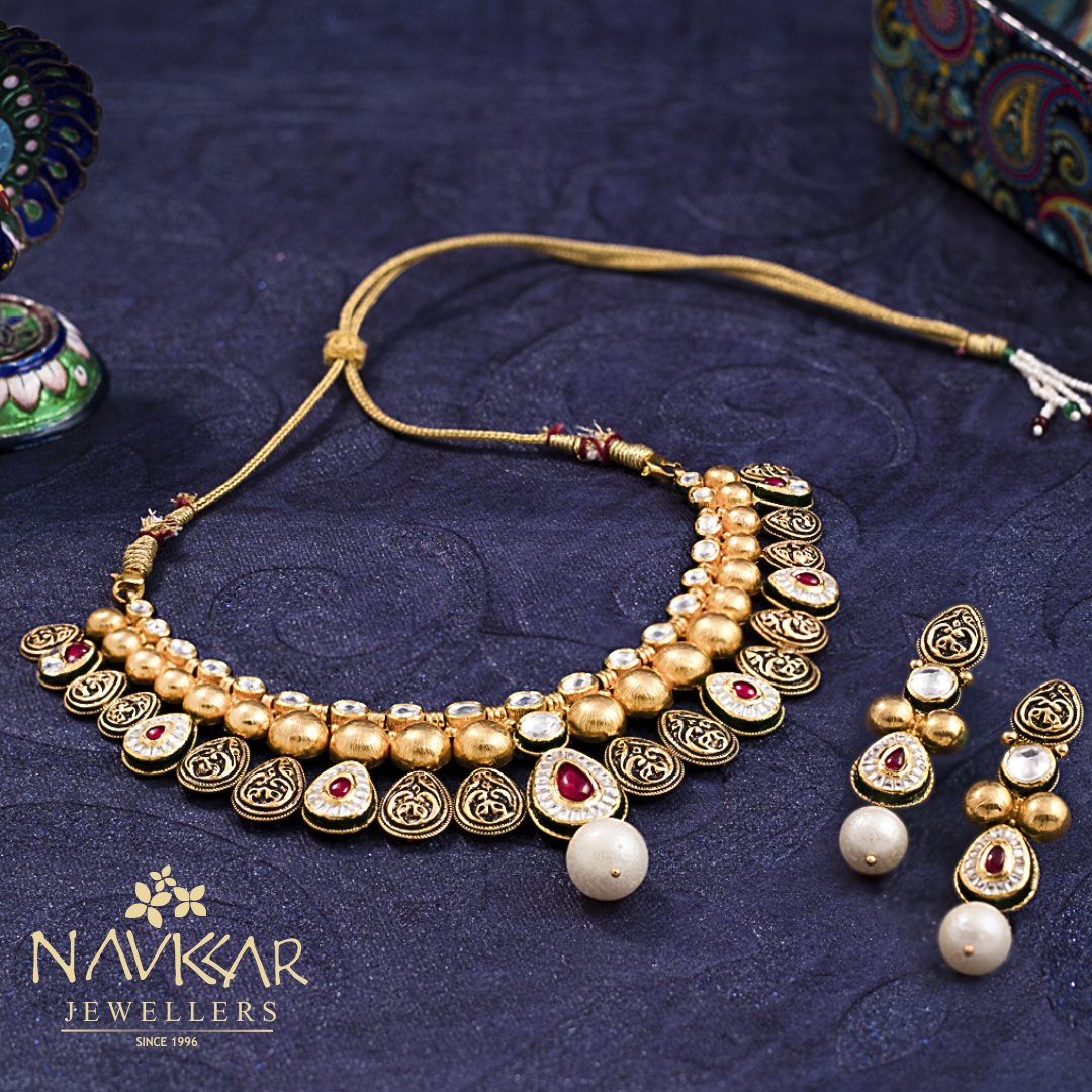 Navkkar Jewellers: Colour all your festivals in jadau jewellery in ...