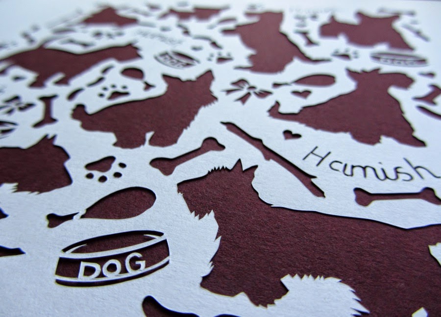 Clare Willcocks: Paper cut Scottie dogs