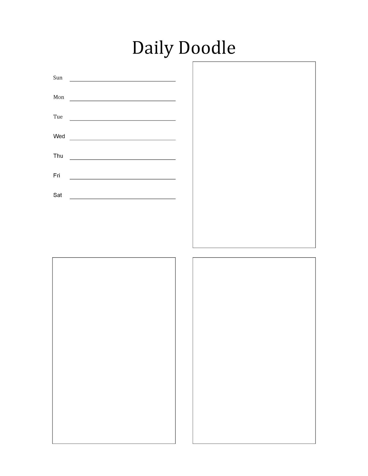 Journaling Your Journey: Daily Doodle Prompts