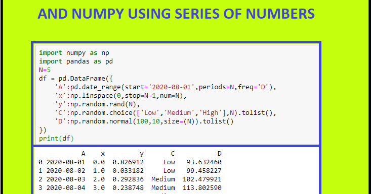 data-w-dash: method to create a dataframe in numpy and pandas using ... data-w-dash: method to create a dataframe in numpy and pandas using ...