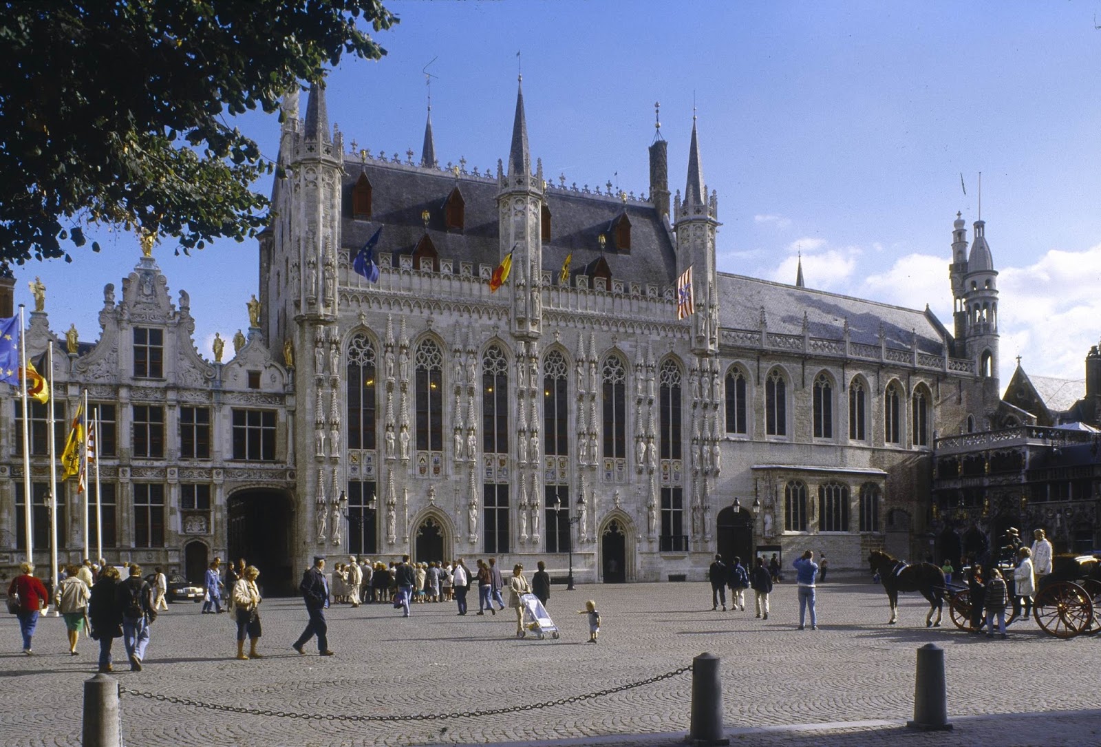 The city hall of Bruges