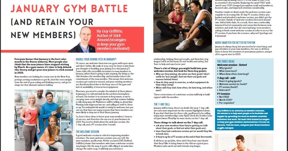 Go Get Fit: How to win the January gym battle (and retain your new members)