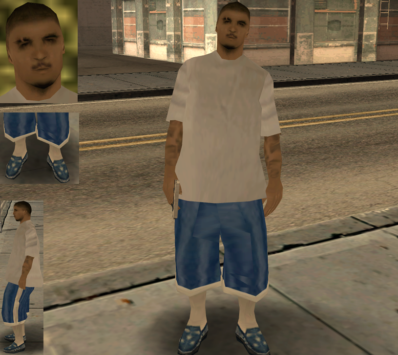 GTA SA LowPoly Mods: Pack de skins Latinos
