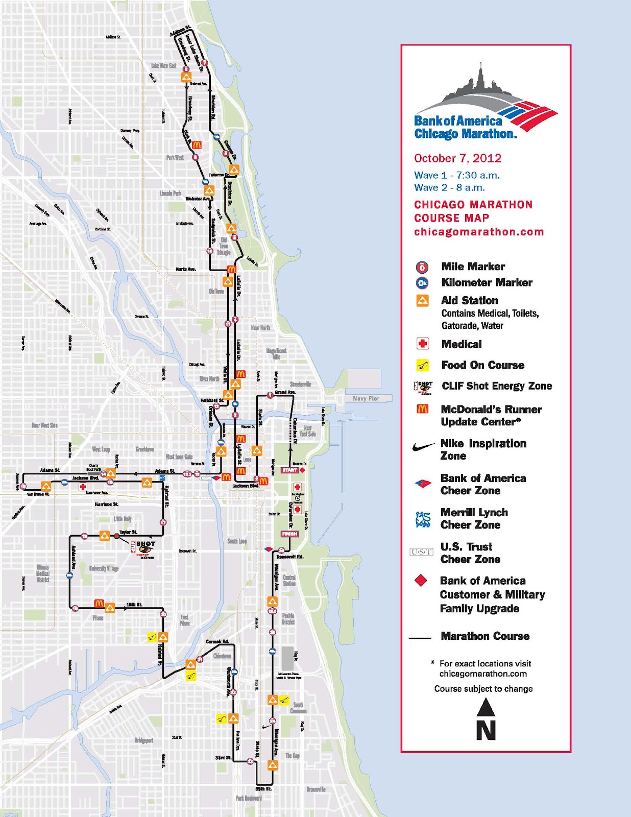 Atletismo celeste y algo mas: Maraton de Chicago 2012....detalles ...
