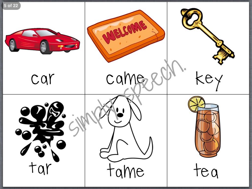 Fronting: A Minimal Pairs Pack | Simply Speech