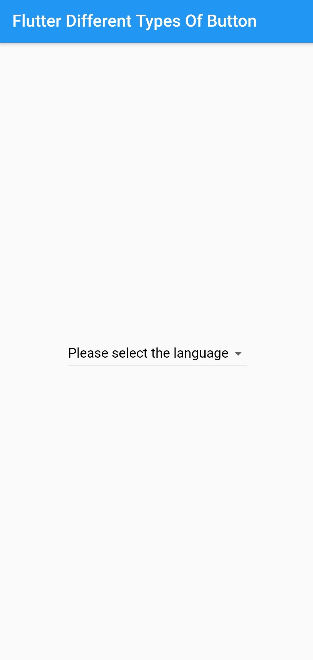 Types of Buttons In Flutter