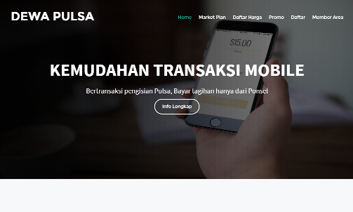 Website Pulsa Keren Cocok Untuk Server Pulsa Dan Konter