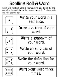 A Teacher's Bag of Tricks: Spelling Dice Game