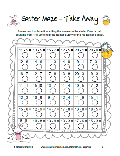 Fun Games 4 Learning: Easter Math and Easter Freebies