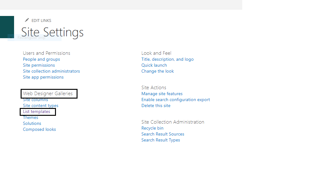 How to create list from template in sharepoint