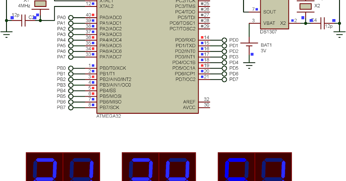 Electronics and Programming: ATMega32 TWI Interfaces To DS1307 RTC