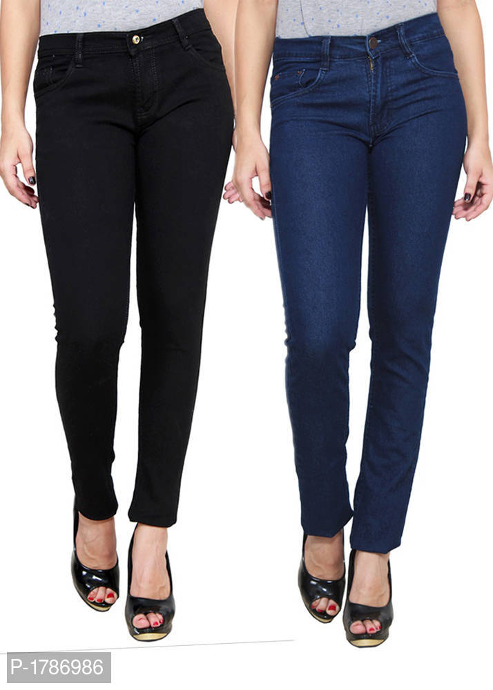 Womens Cotton Spandex Jeans Collection A2z Store Online Shopping