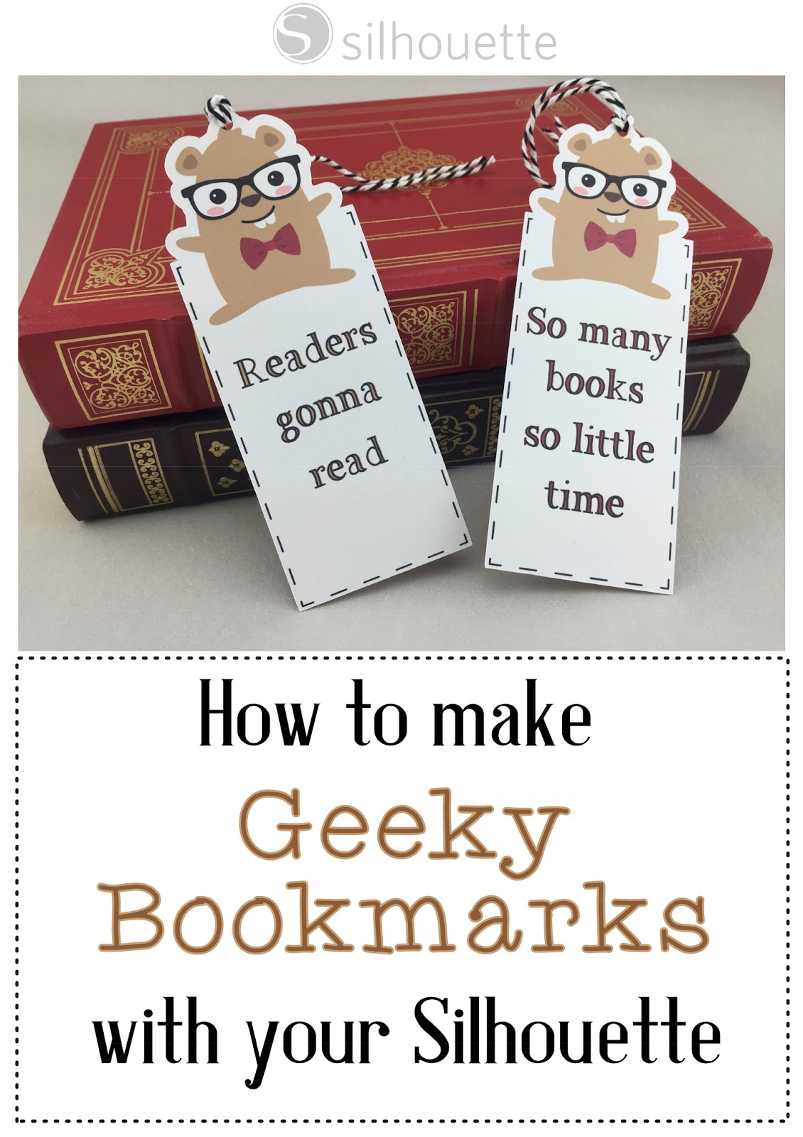 Silhouette UK: Geeky Bookmark