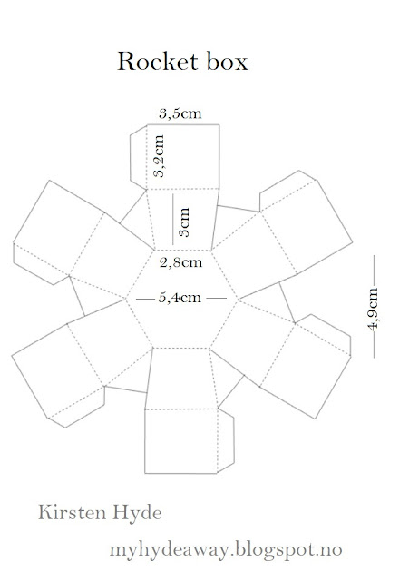 My Craft and Garden Tales: A pink rocket - gift box with template