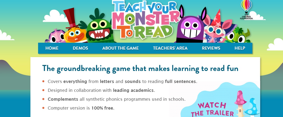recursos para el primer curso 2015-2016: TEACH YOUR MONSTER TO READ