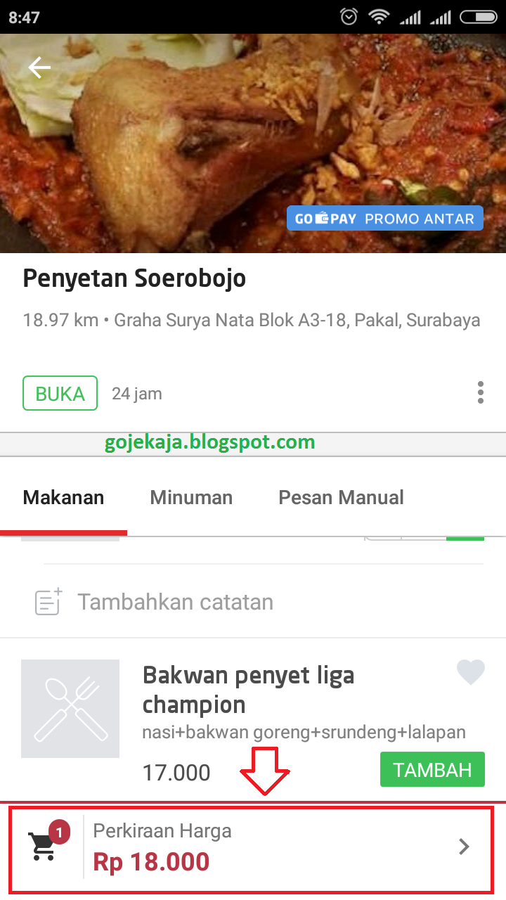 Cara Pesan Makanan Lewat Gojek Menggunakan Go-Food | Nanapedia