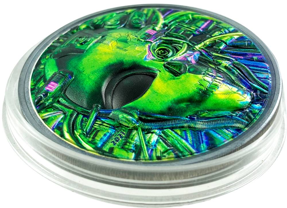 coins and more: 1915) "Cyborg Alien", Republic of Palau: First Coin in ...