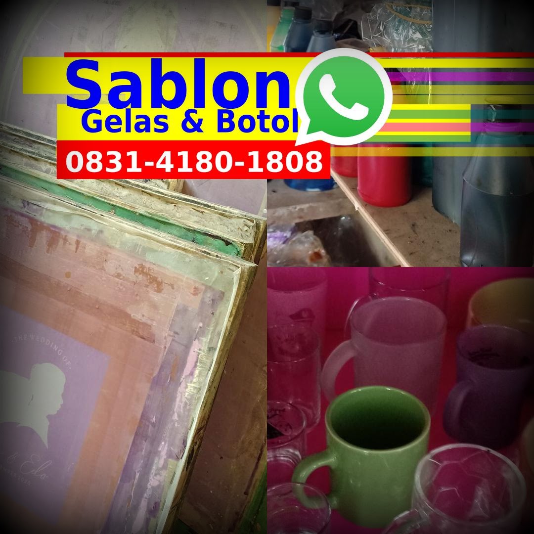 Sablon Gelas Plastik Sendiri – 0831.4180.1808 [wa] Grosir Sablon Gelas ...