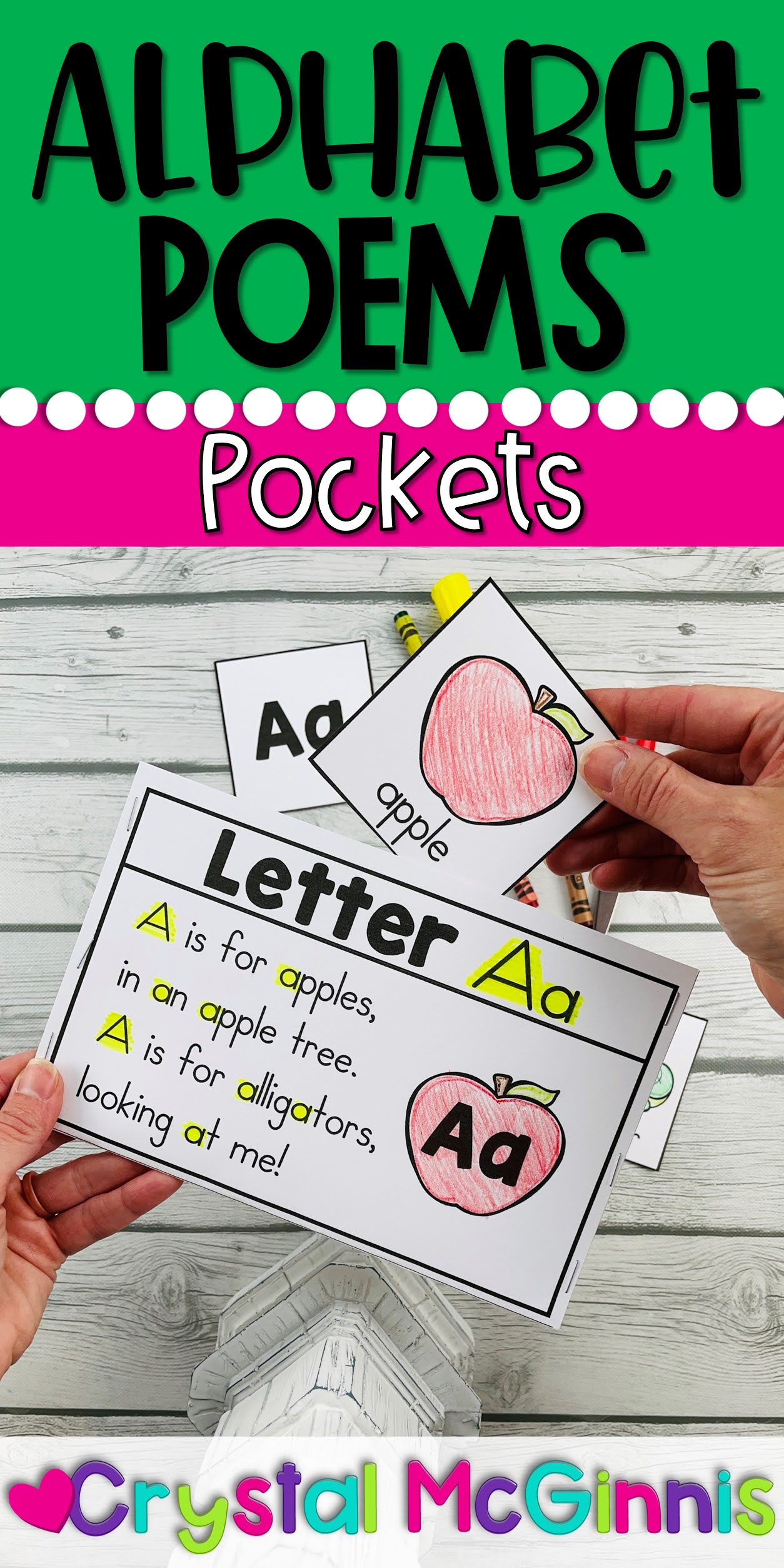 Alphabet Poems Word Pocket Activity | Mrs. McGinnis' Little Zizzers