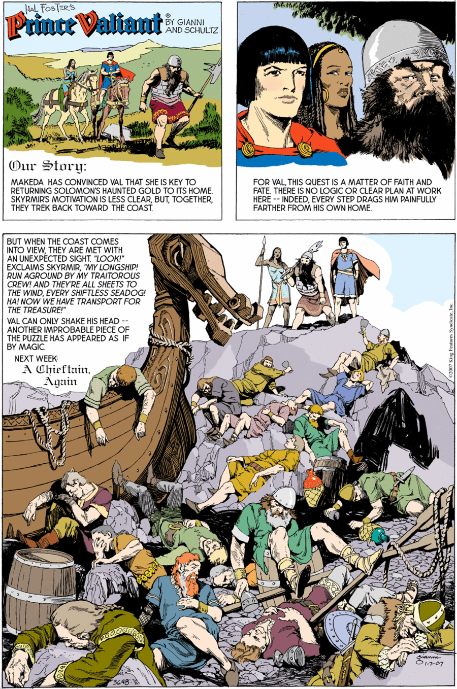 Old-fashioned Comics: Hal Foster's Prince Valiant Sunday Strips 2007 ...