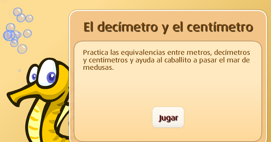 El decímetro y el centímetro | Tercero. CEIP El Paseo.