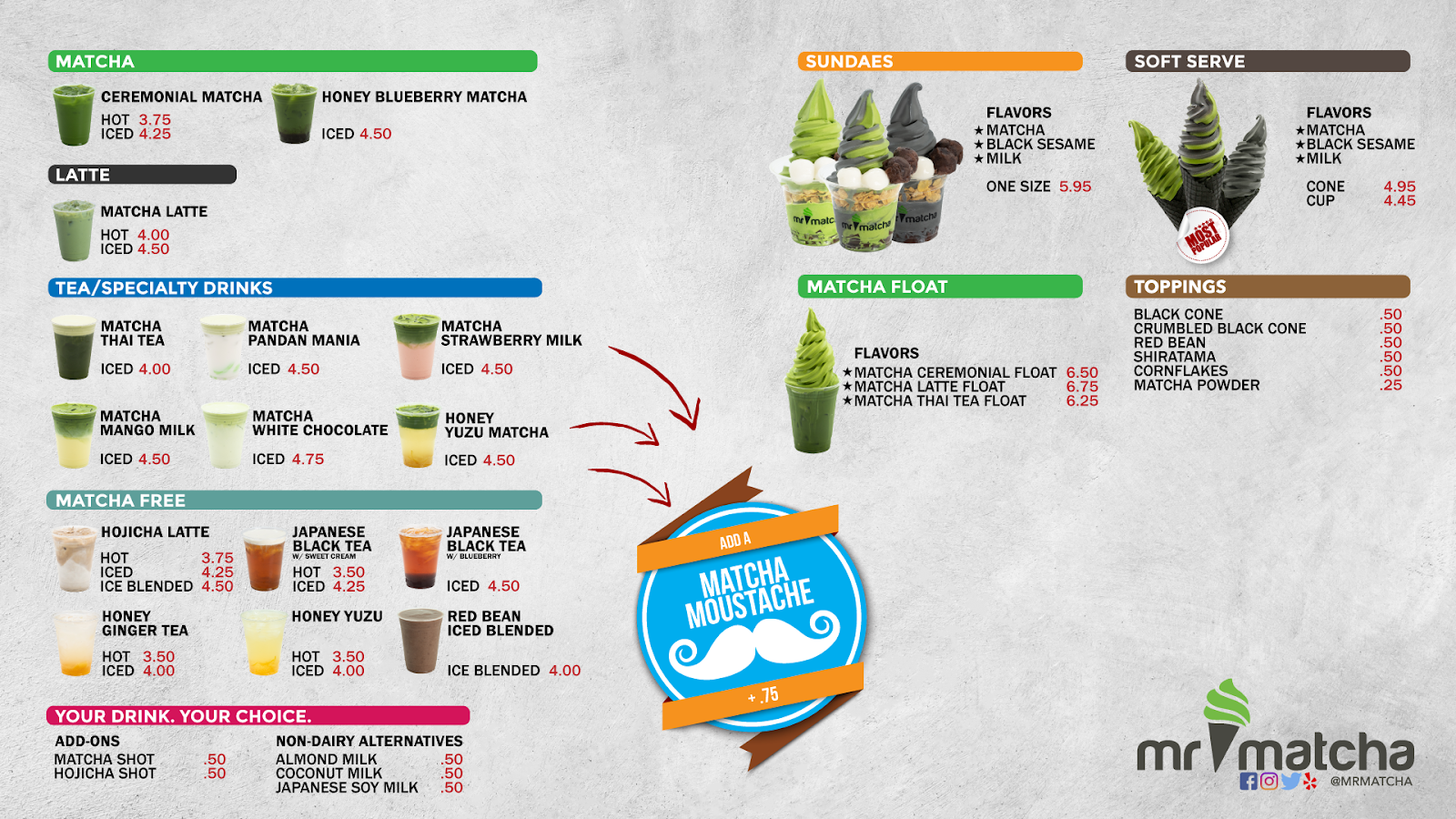 All January | All Drinks are BOGO Free @ All Mr. Matcha Locations!