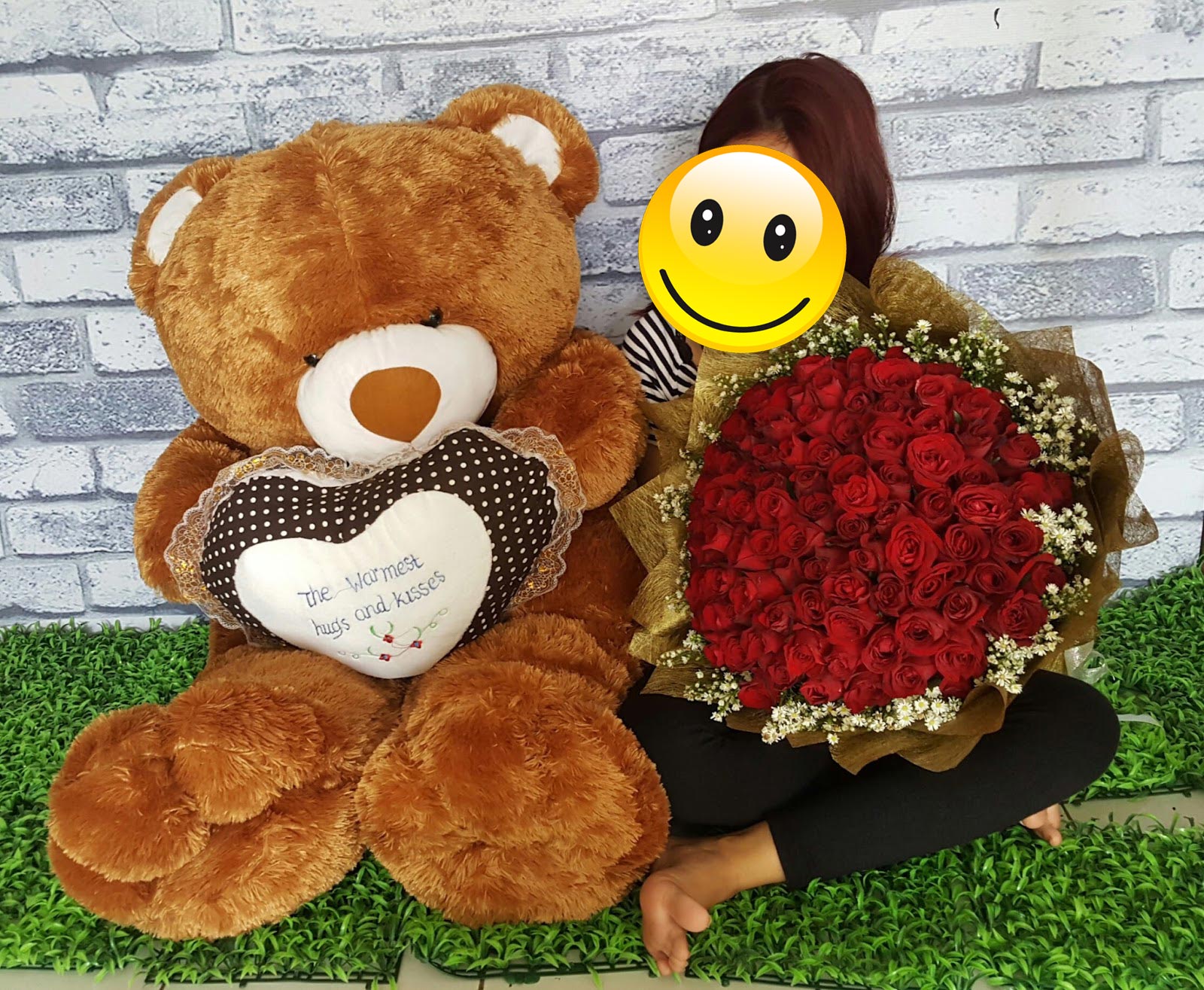 Bunga Boneka Jumbo untuk Valentine | ORIZA FLORIST