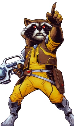 PERSONAJES DEL COMIC: MAPACHE COHETE