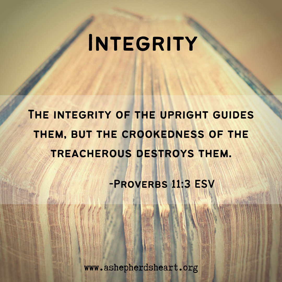 A Shepherd's Heart: Living and Walking In Integrity.