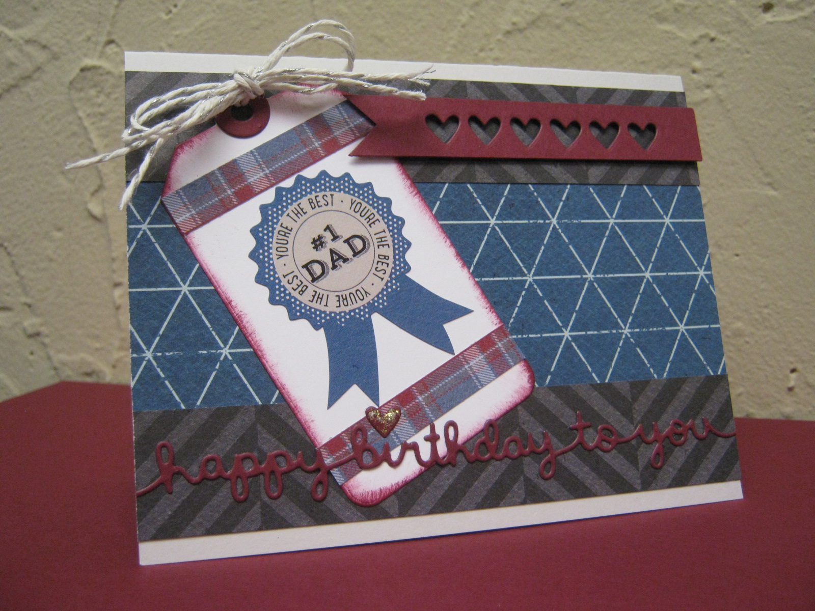 Mary Rose's Cafe: A No-Stamps (well, almost) Card For Dad