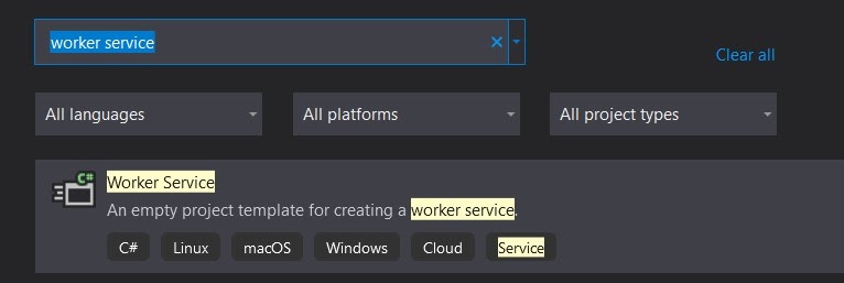 .NET Core Worker Service - Implementing by IHostedService