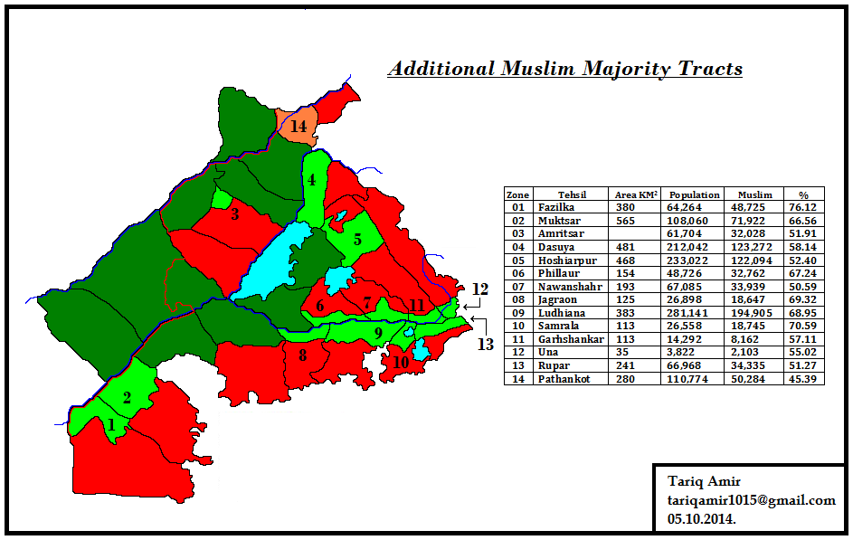 Pakistan Geotagging: Partition Of Punjab in 1947