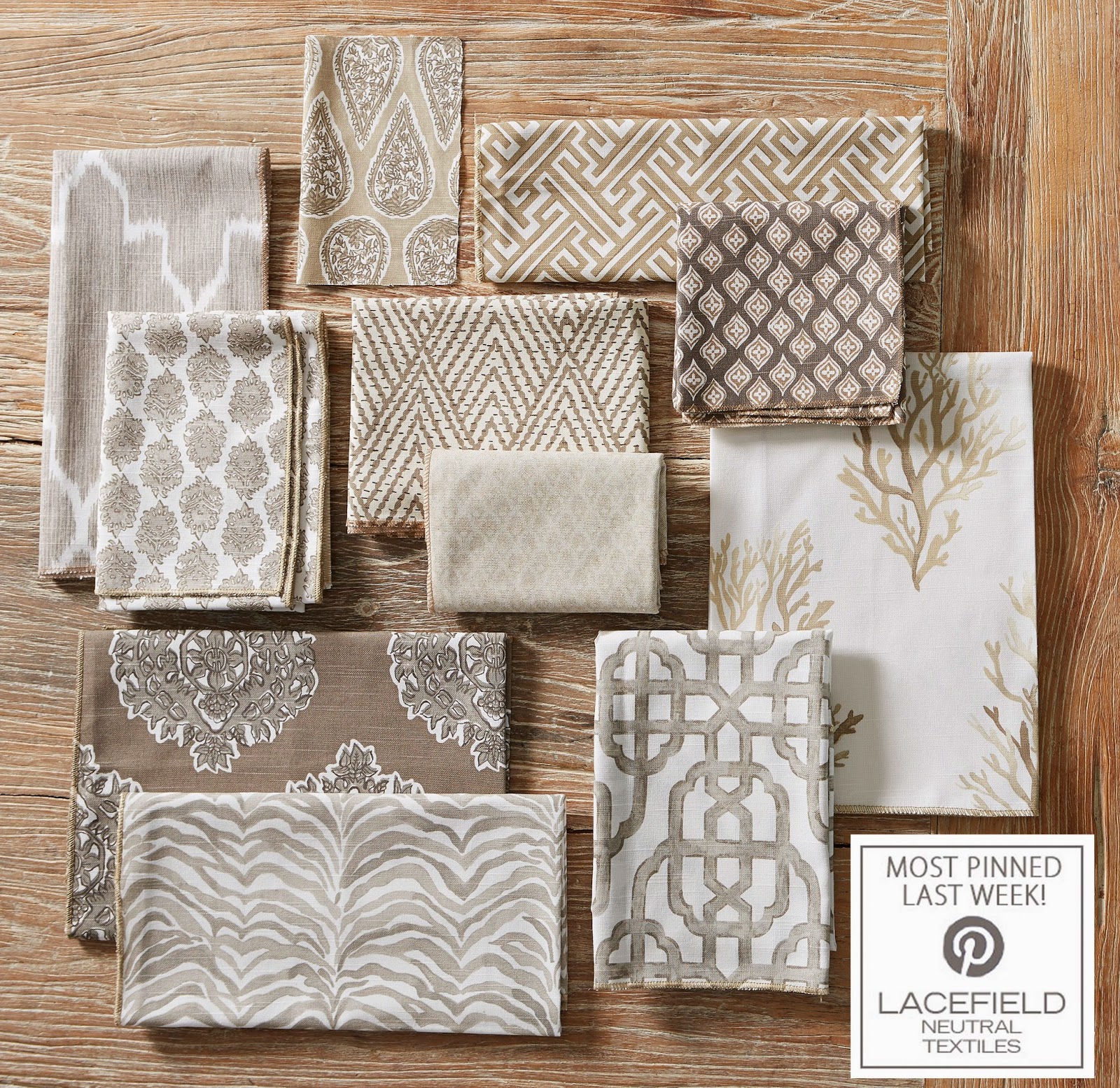 INSPIRED DESIGN: Textile Tuesday: Lacefield Neutral Textiles