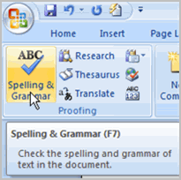Bekerja Dengan Proofing Features - Microsoft Word 2007 | Microsoft Word ...