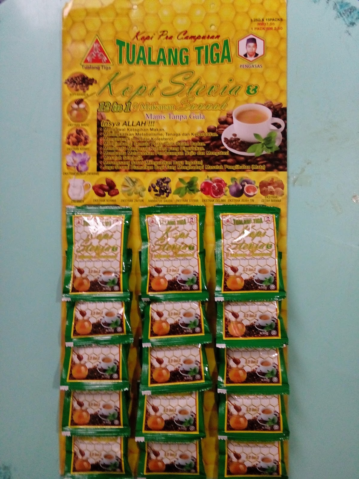 Minuman Herbal Berkhasiat: Kopi Stevia kemasan rentengan