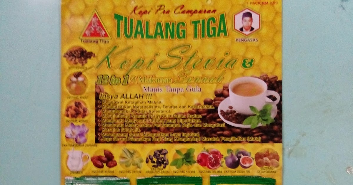 Minuman Herbal Berkhasiat: Kopi Stevia kemasan rentengan