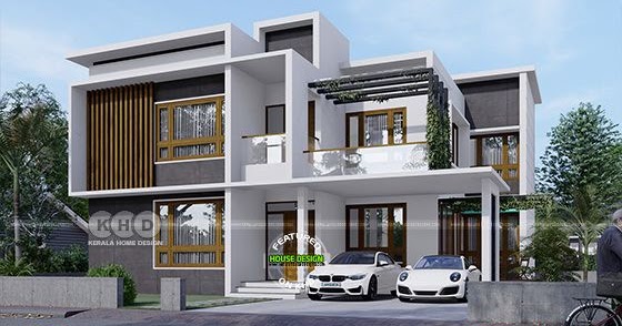 Contemporary model box model house with 4 bedrooms - Kerala Home Design ...