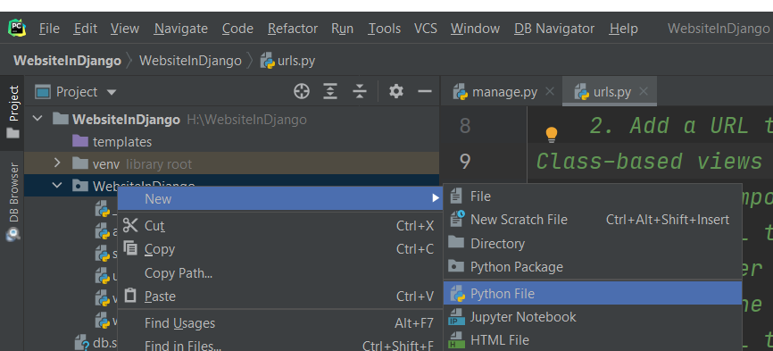 Create And Run First Project In Django In Pycharm Live Practical Create And Run First Project In Django In Pycharm Live Practical