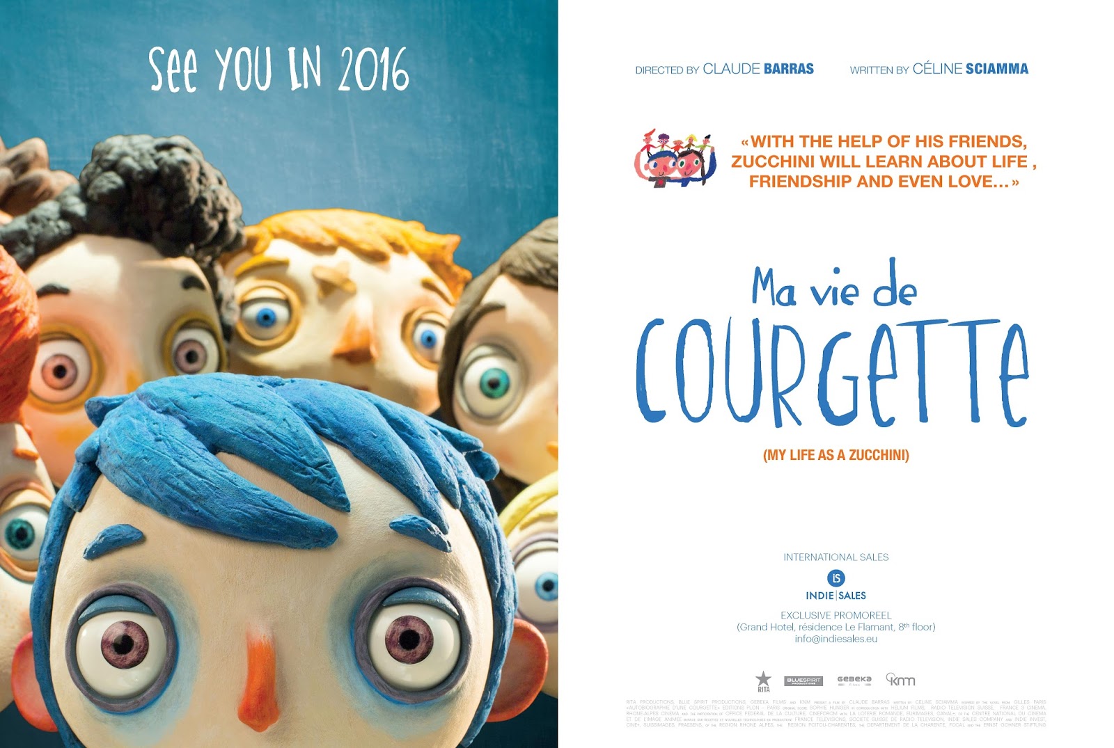 Un ours dans l'objectif: Affiche / Ma vie de courgette