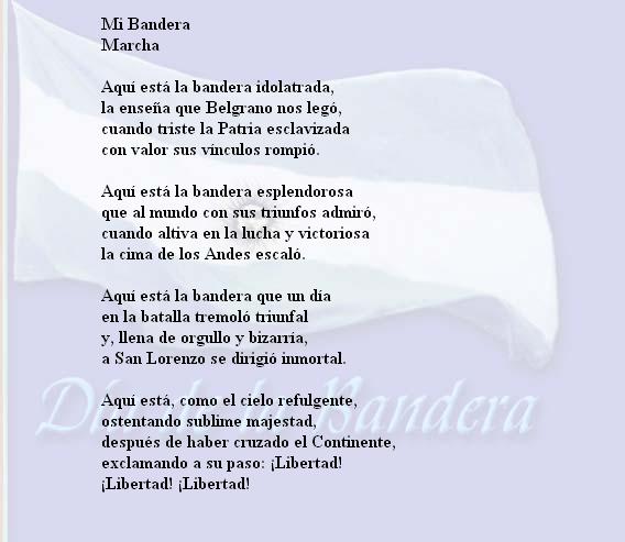 ESCUELA DOMICILIARIA Nº 2: En el mes de la bandera... Una canción para ...