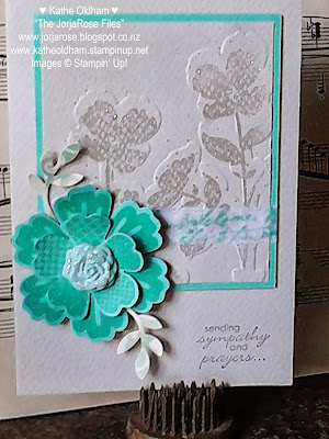 The JorjaRose Files ...: Floral Sympathy Card W/ DIY Washi Tape