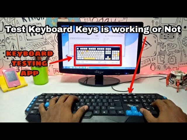 Check Keyboard Keys working or not Using Software