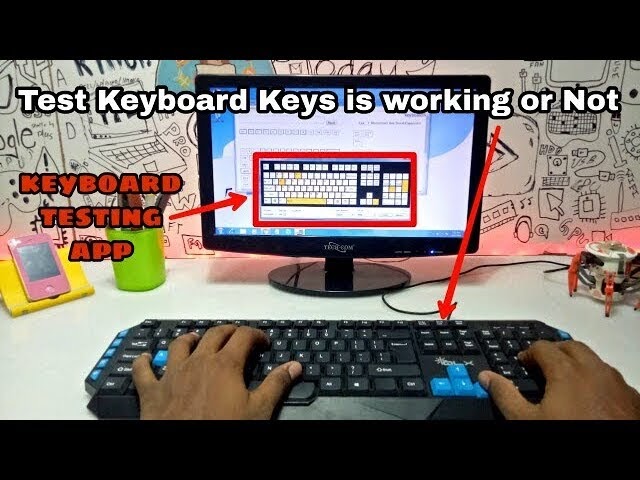 Check Keyboard Keys working or not Using Software
