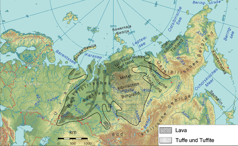 History of the Earth: August 30. Siberian basalts