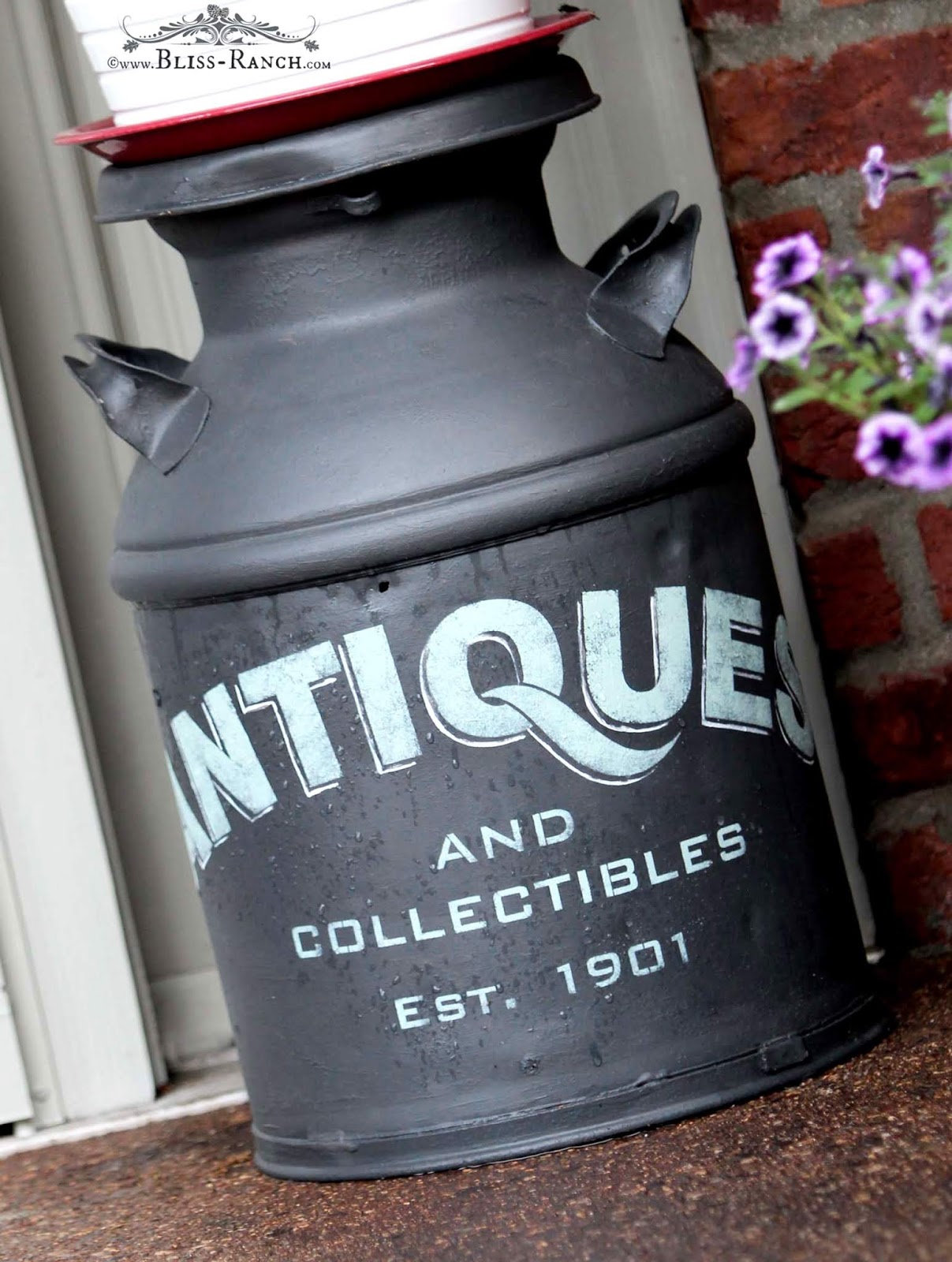Bliss Ranch: Rusty Crusty Antique Milk Cans Refreshed